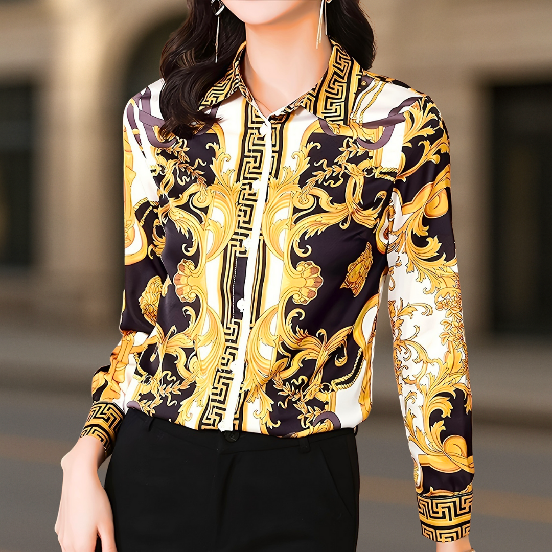 Donna Couture Style Button Up Women's Blouse – Haute In Couture
