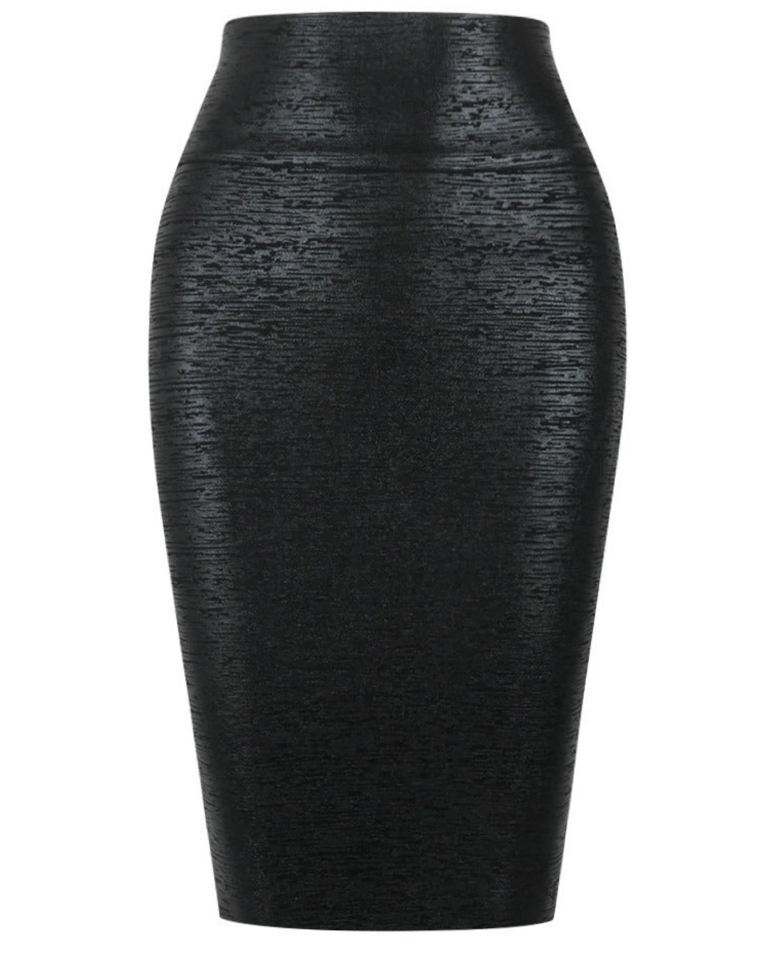 Black Brushed Leather Bandage Skirt – Haute In Couture